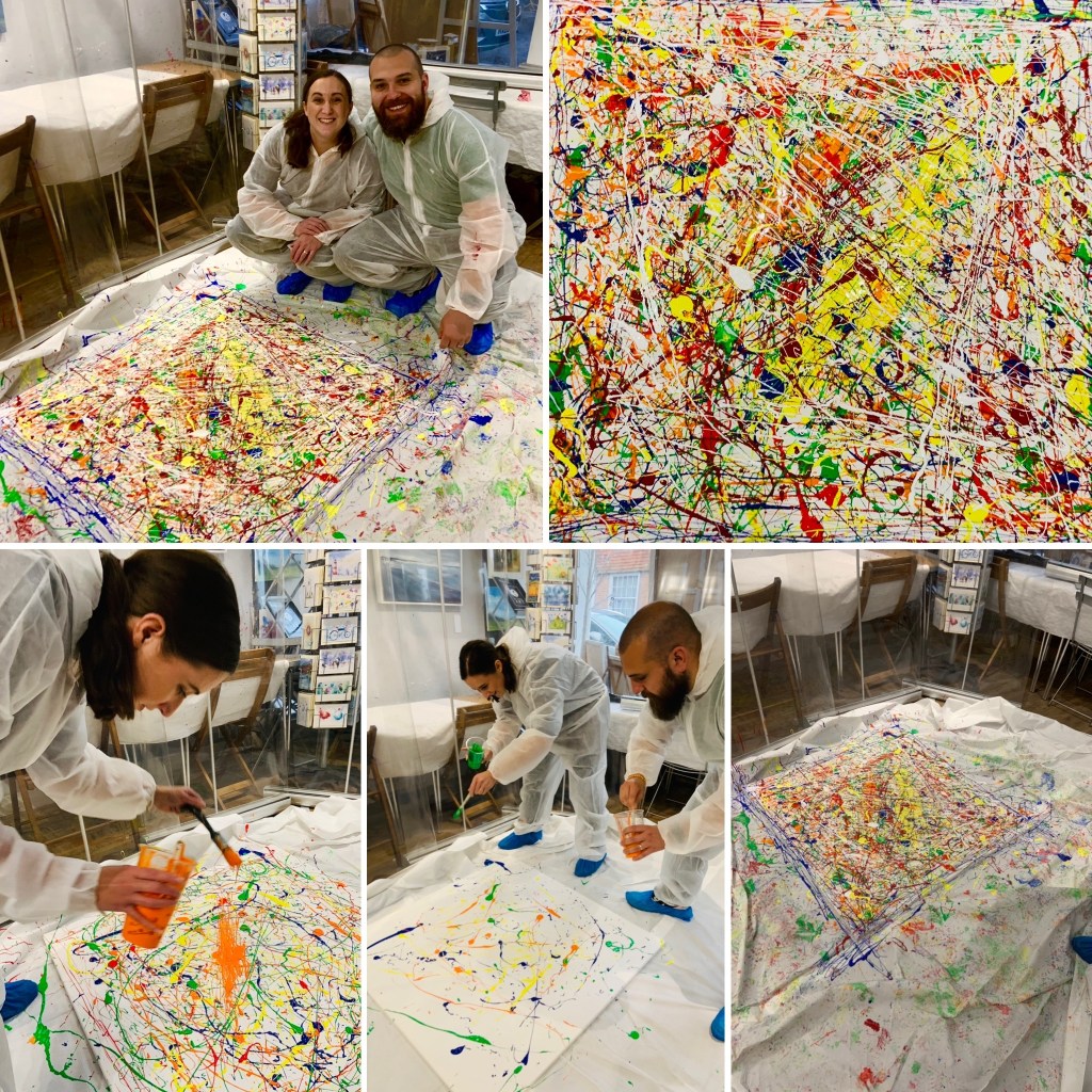 Couples Paint Like Pollock Experience – Katharine Jennings Fine Art ...